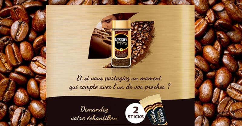Échantillon NESCAFÉ 2 Sticks Gratuit - Monsieurechantillons.fr
